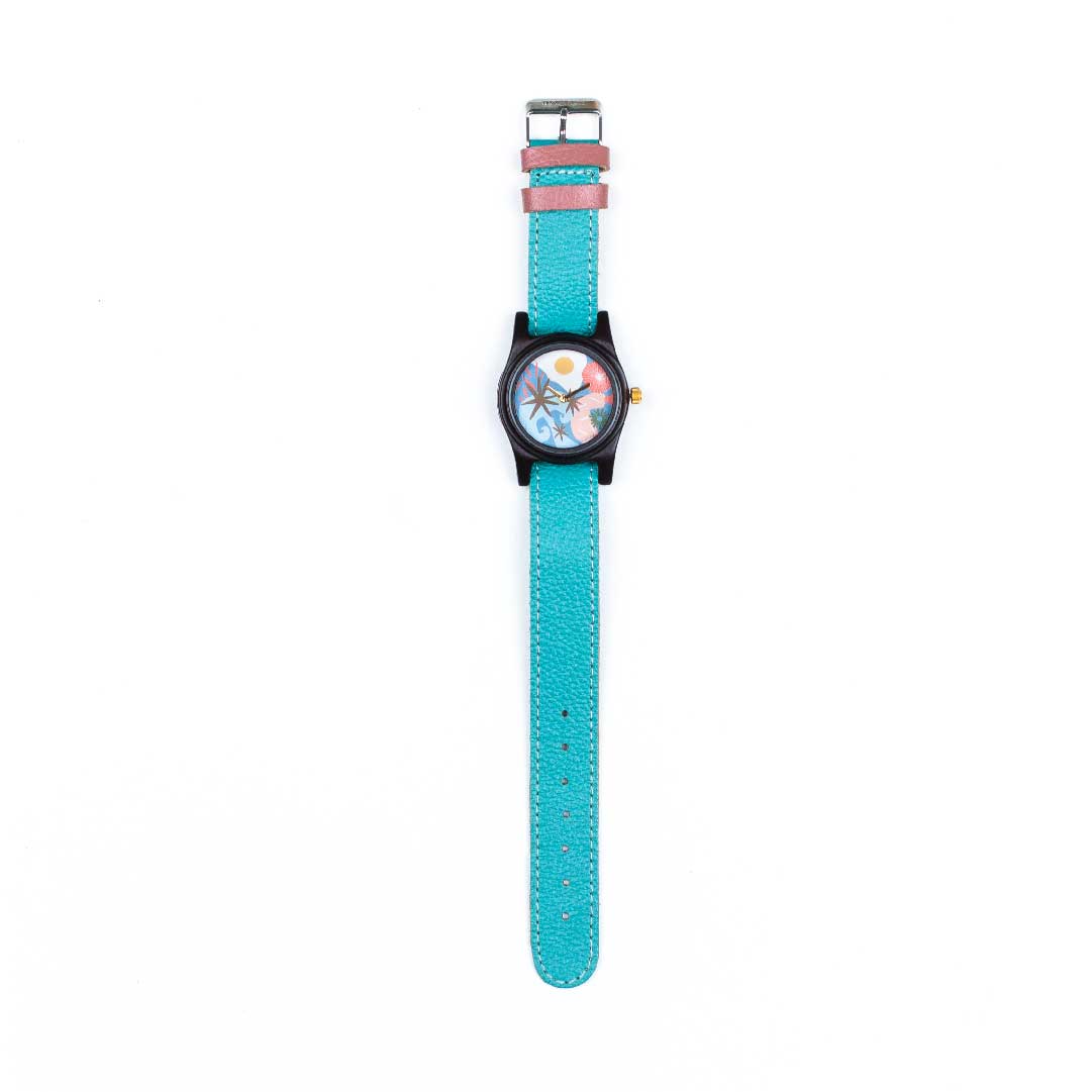 Mini Au Sonokeling & Tosca Leather – Woodka Watch