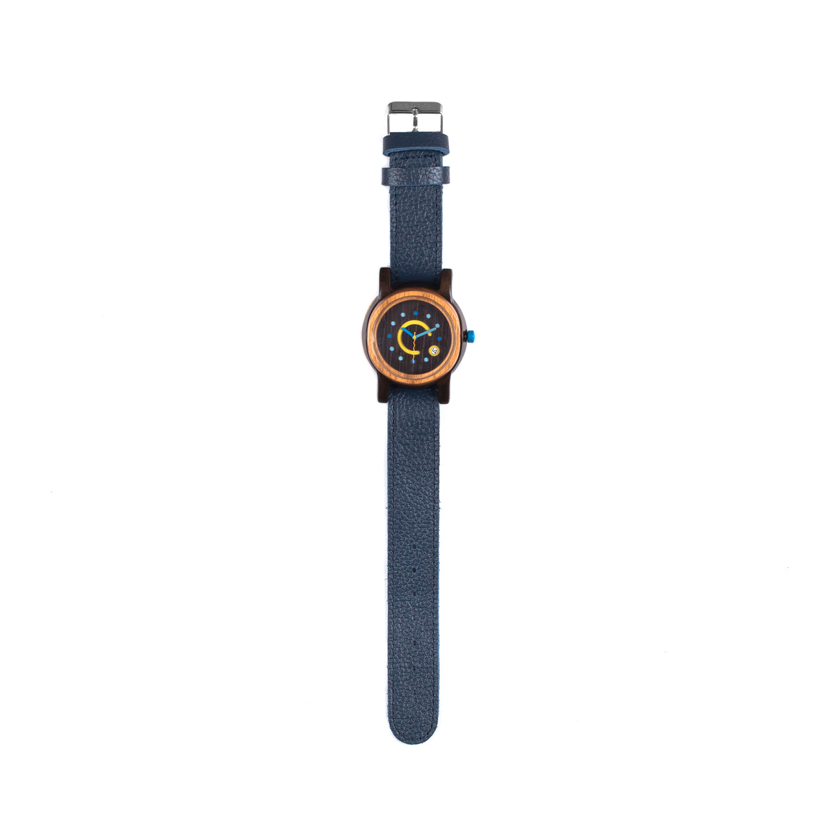 New Wave Sonokeling & Blue Leather – Woodka Watch