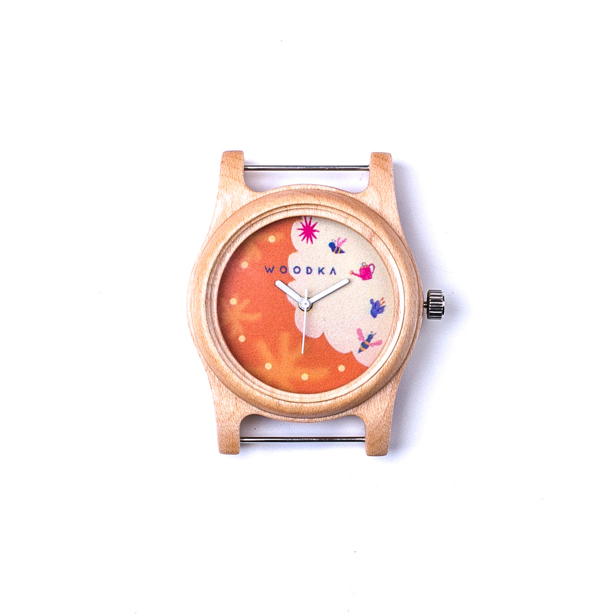 Mini Loca Maple Bloem – Woodka Watch
